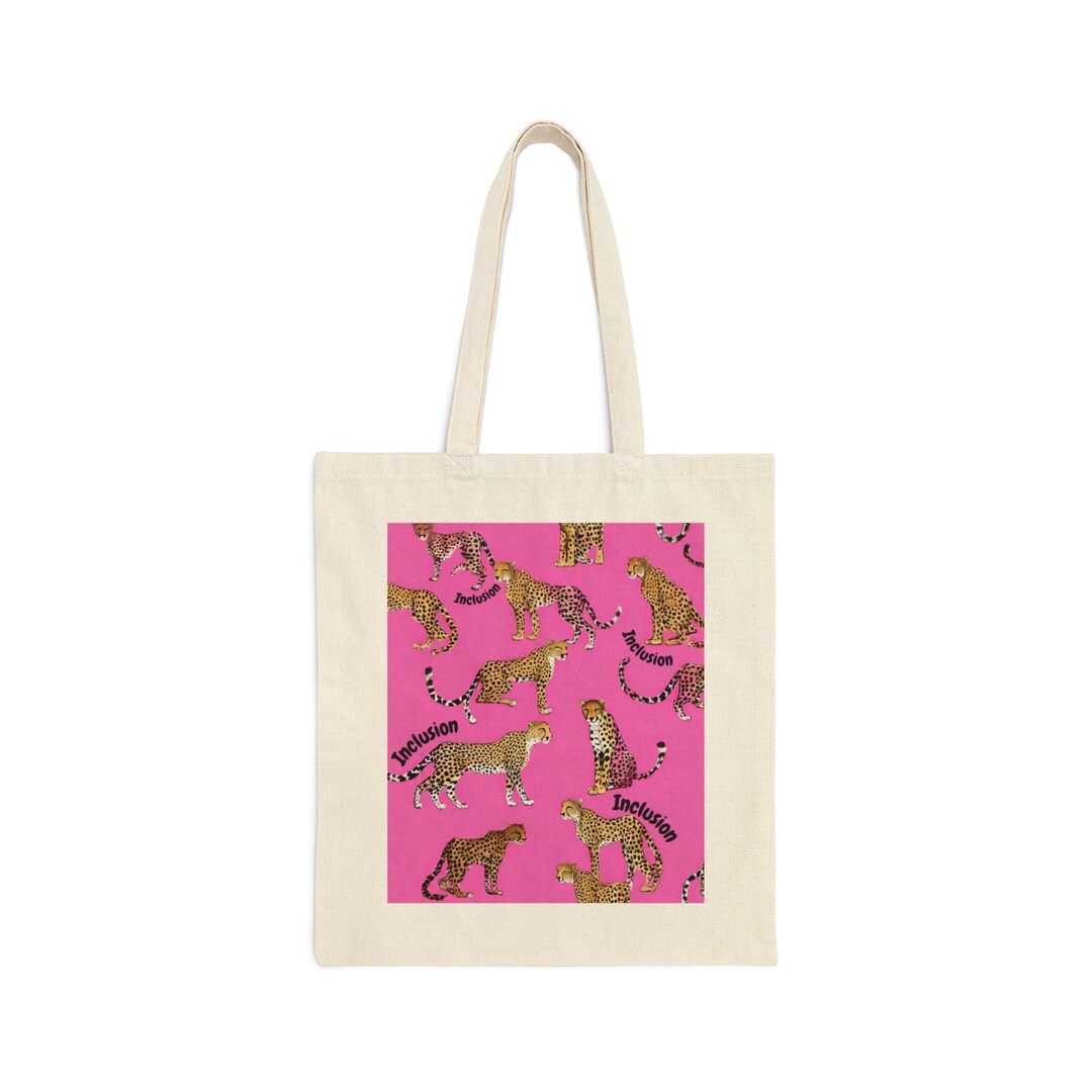 Inclusive Baddies: Cheetah Canvas Tote Bag - Etsy