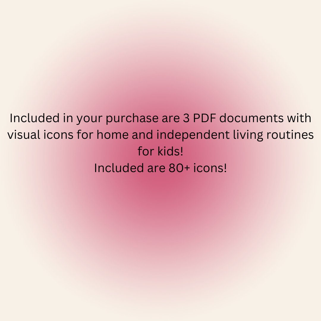 Home Chores and Routine Visual Icons, Daily Schedule, Independent ...