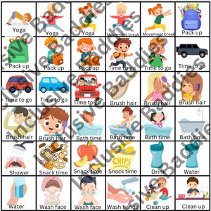 Home Chores and Routine Visual Icons, Daily Schedule, Independent ...