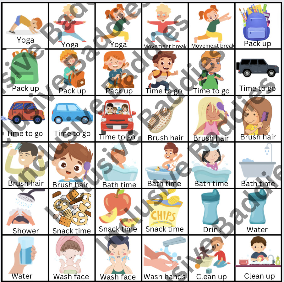 Home Chores and Routine Visual Icons, Daily Schedule, Independent ...