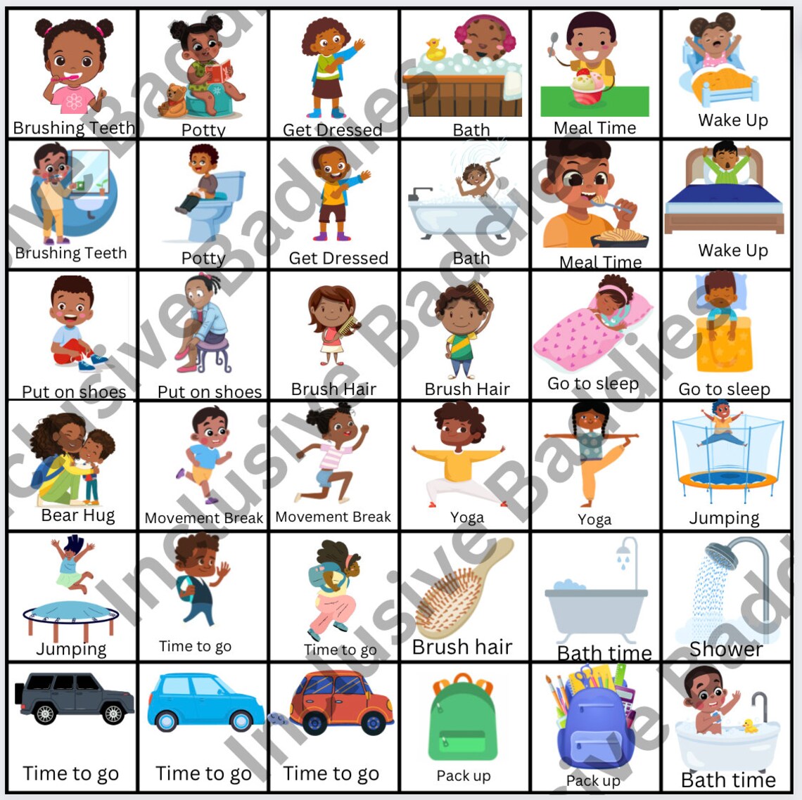 Home Chores and Routine Visual Icons, Daily Schedule, Independent ...