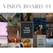 New Years Vision Board Digital Template, Edit in Canva, Mood Board, New ...