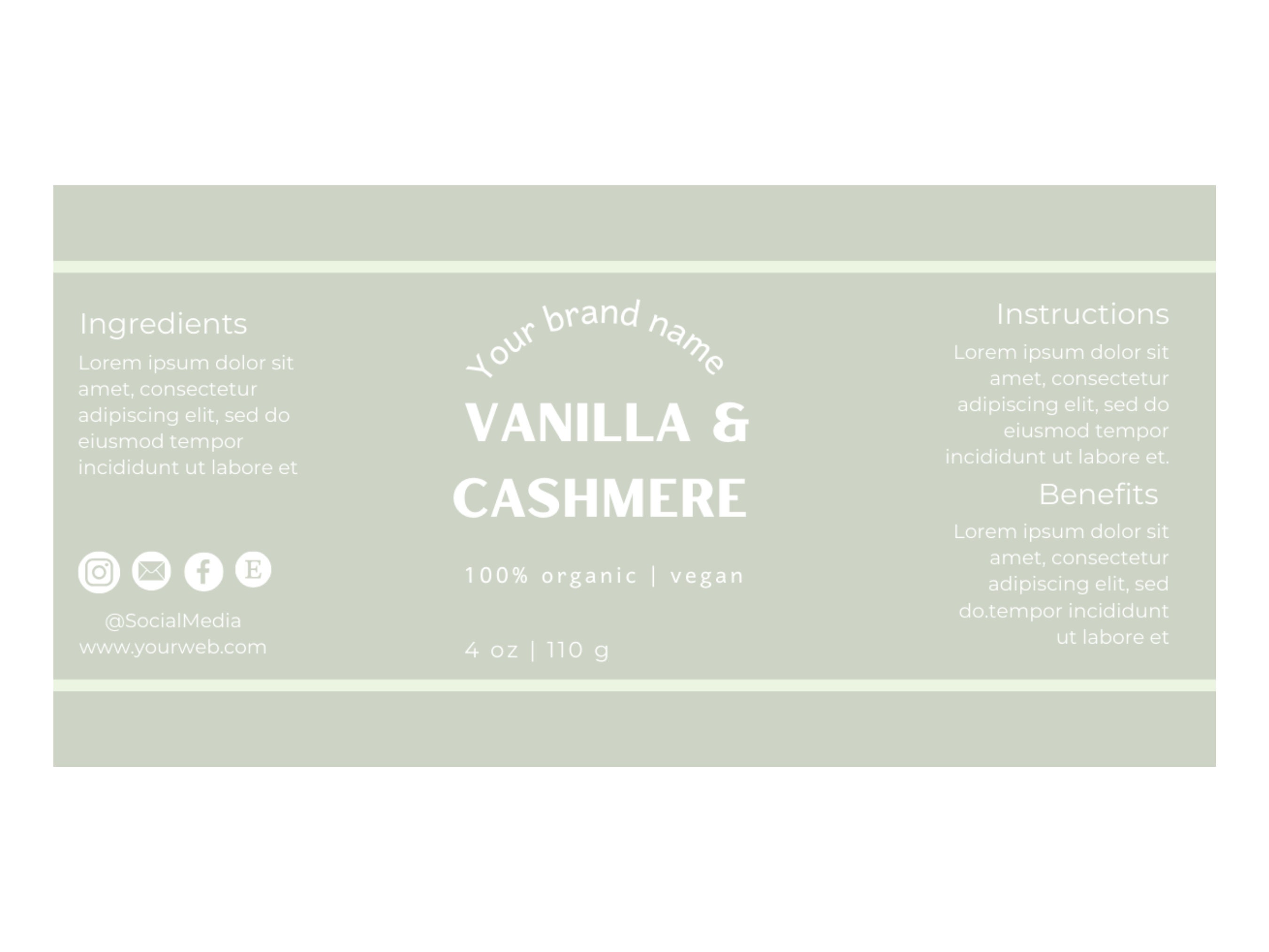 Instant Download Premade Label, Canva Template, Essential Oil Bottle ...