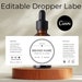 Editable Dropper Label Rectangle Product Template - Etsy