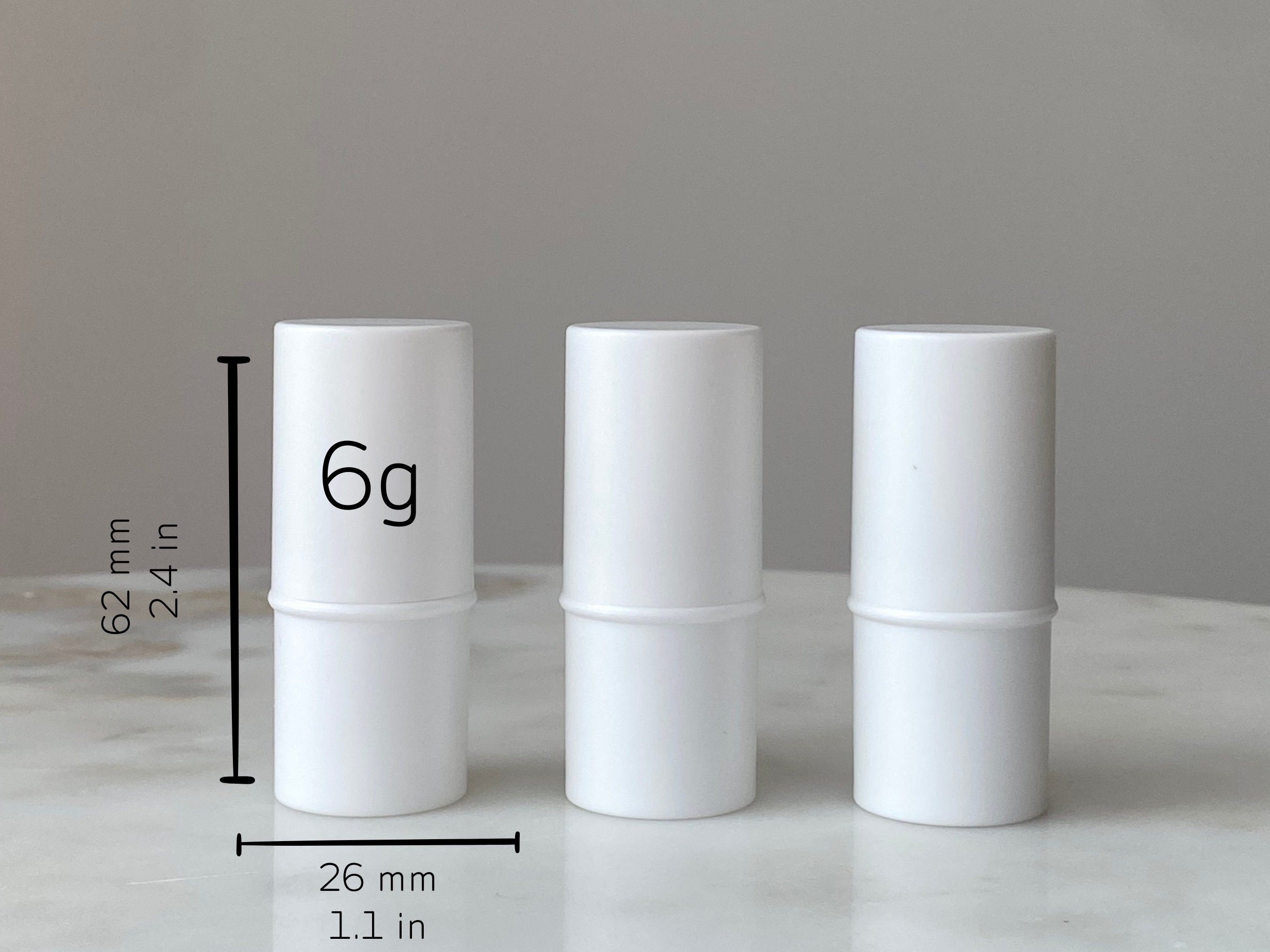 10 Count White Empty Chapstick Tubes, Mini Cosmetic Containers ...