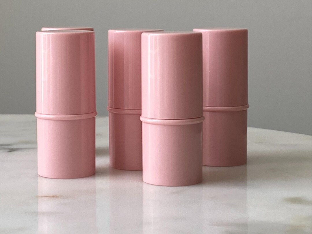 10 Count - Mini Cosmetic Containers, Pink Chapstick Tubes, Sunscreen ...