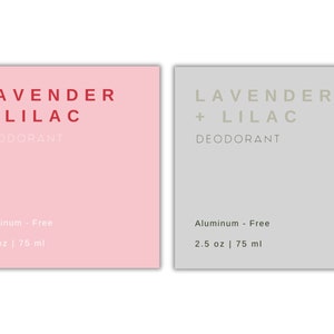 Instant Download Deodorant Custom Labels Editable Canva Template Square ...