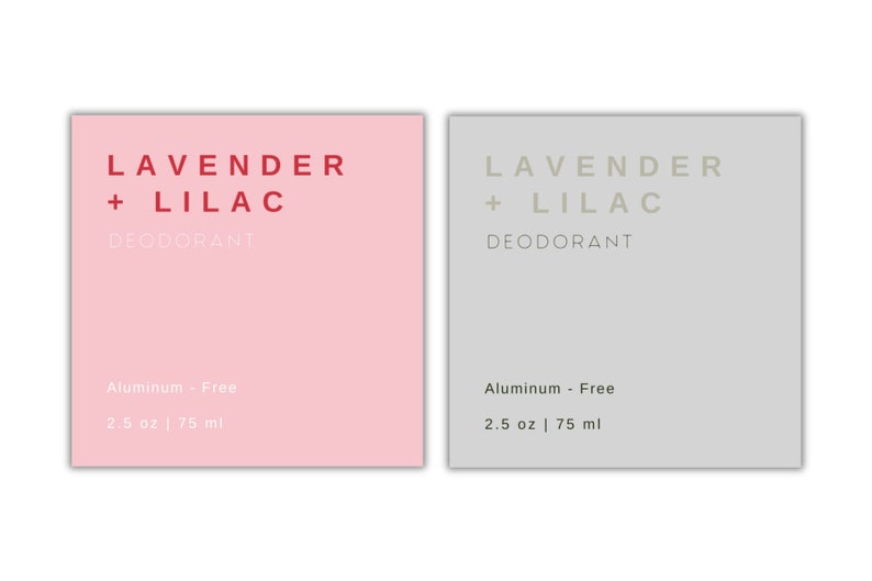 Instant Download Deodorant Custom Labels Editable Canva Template Square ...