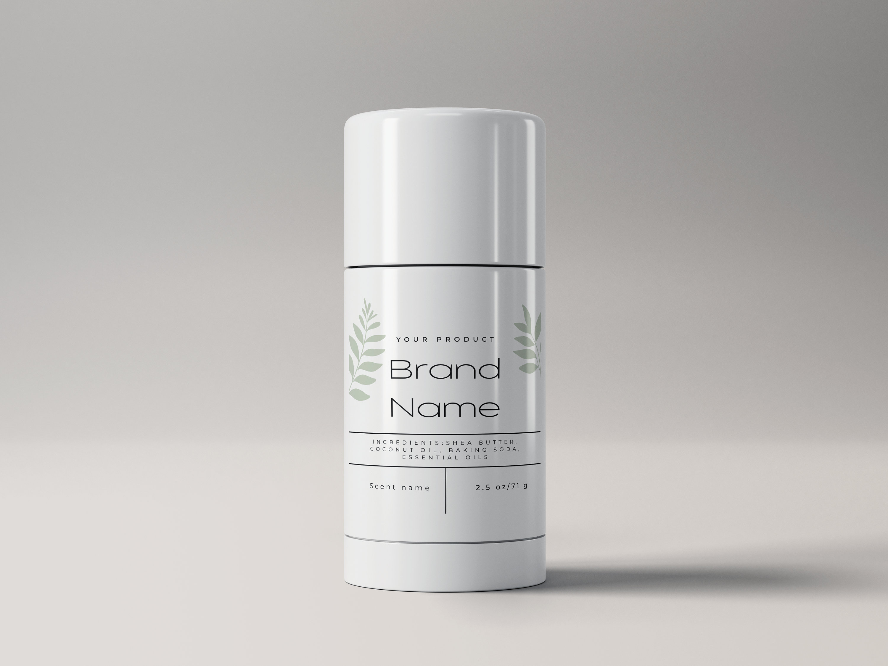 Editable Deodorant Labels | 2.5x2.5 | Cosmetic Label | Bottle Label ...