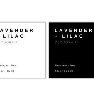 Instant Download Deodorant Custom Labels Editable Canva Template Square ...