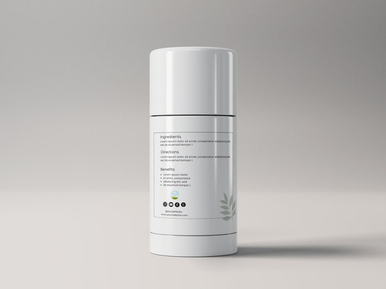 Editable Deodorant Labels | 2.5x2.5 | Cosmetic Label | Bottle Label ...