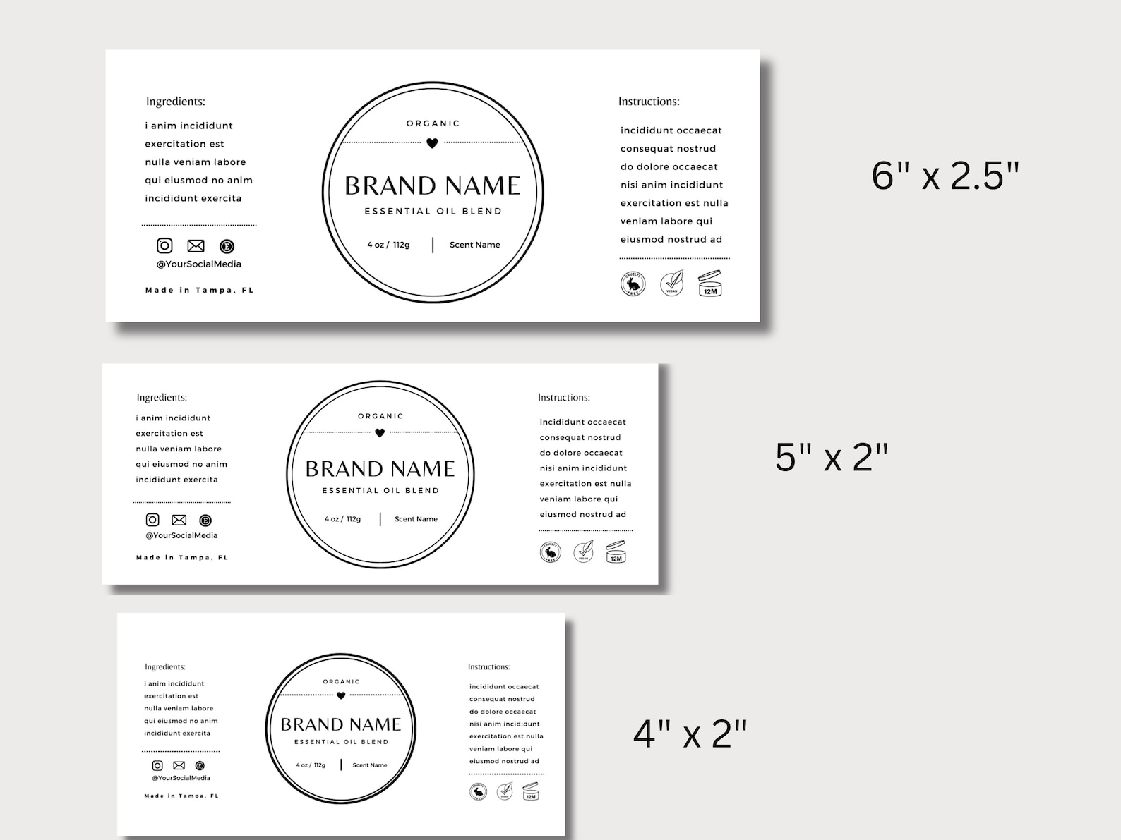 Editable Dropper Label Rectangle Product Template - Etsy