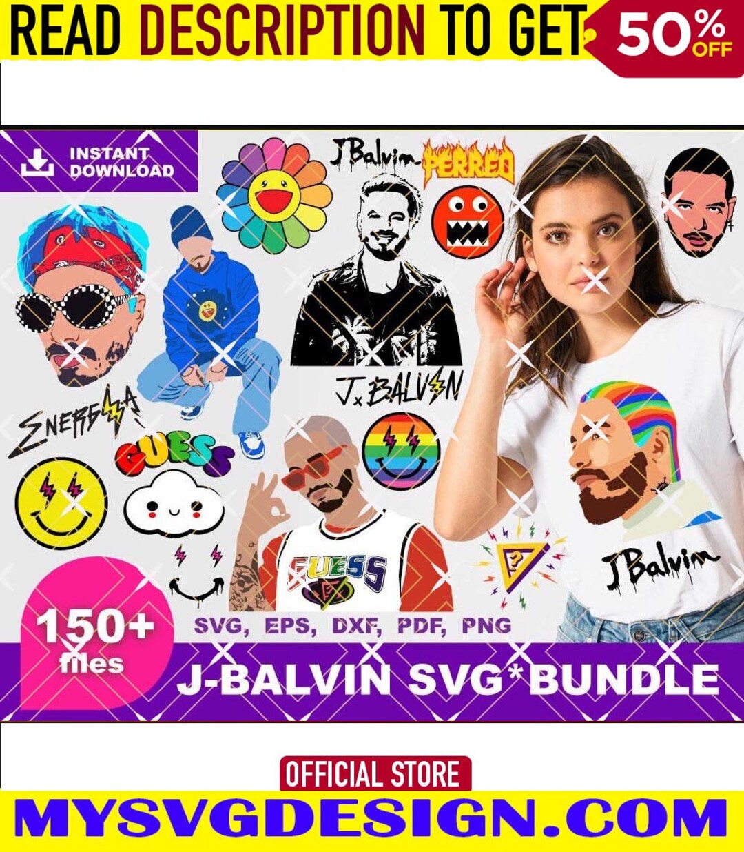 150 J Balvin Svg Bundle Layered SVG Cut File Clipart Png - Etsy