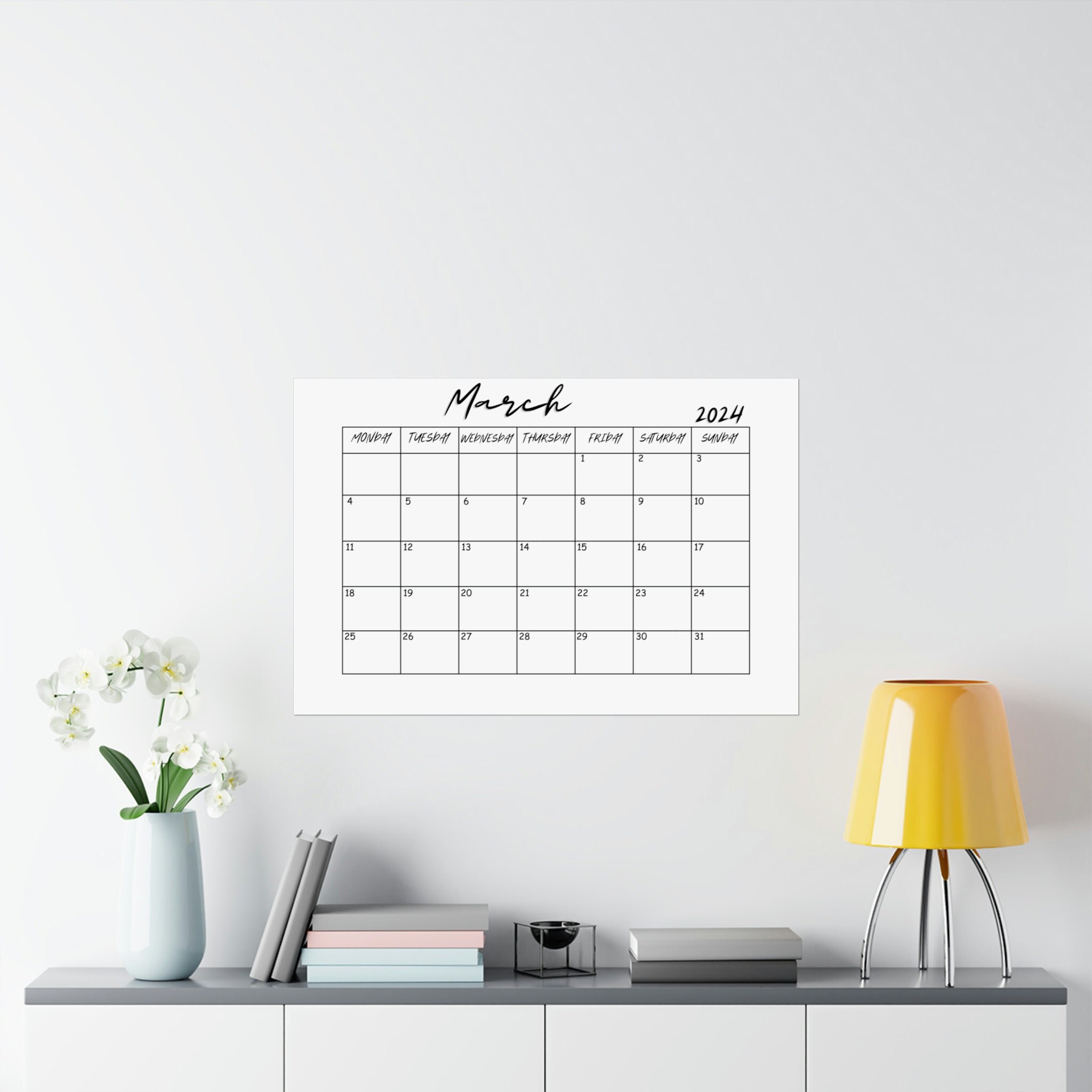 School Year Calendar 2023-2024 printable - Etsy