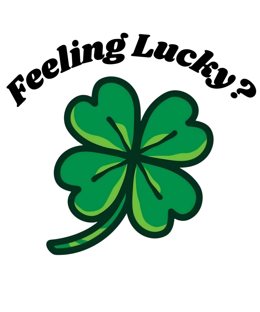 Feeling Lucky? L PNG & SVG Digital Download - Etsy