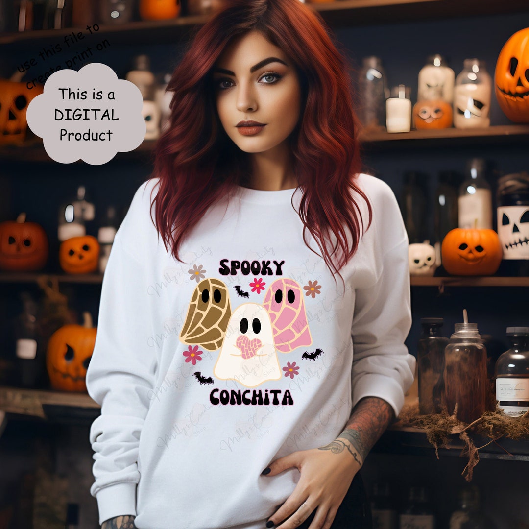 Spooky Conchita Png, Spooky Png, Pan Dulce Png, Cute Halloween Png, Halloween Stickers ...