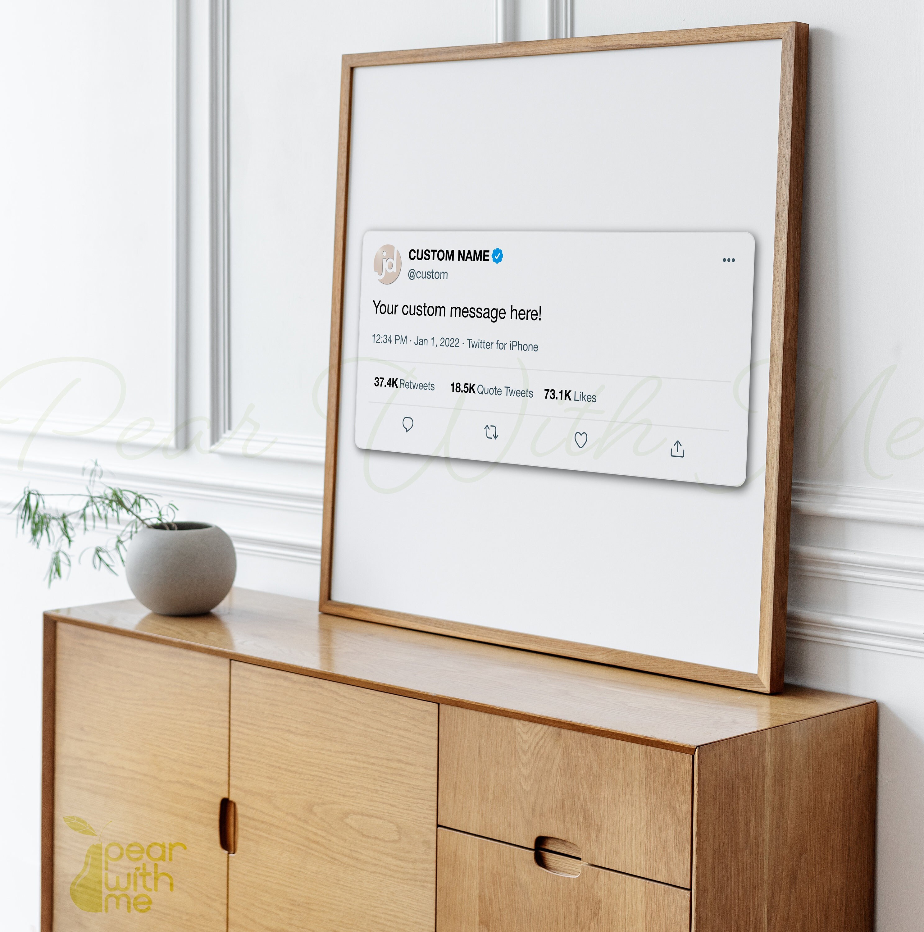 Custom Tweet Print/poster #1.000 Celebrity Quote Wall Art; Twitter ...