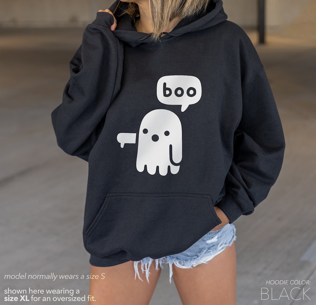 Ghost boo Thumbs Down Halloween Sweatshirt crewneck/hoodie/tshirt ...