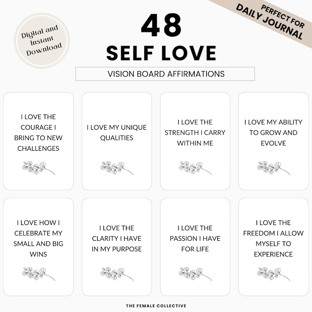Self Love Affirmation Cards Motivating Gift for Women Positive Cards ...