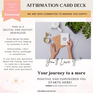 SMART Goals Affirmations Cards Printable Vision Board Cards Kit ...