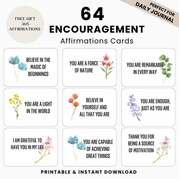 Intention Cards - Etsy