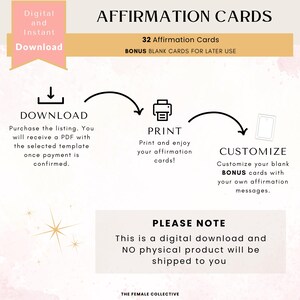 SMART Goals Affirmations Cards Printable Vision Board Cards Kit ...