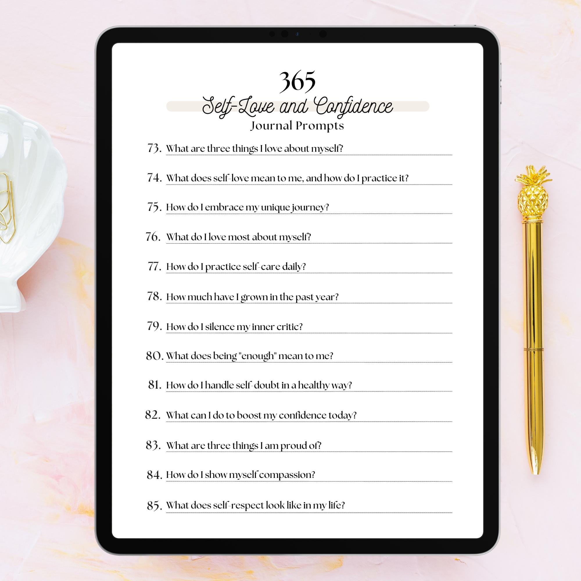 Daily Journal Prompts Printable Mindfulness Journaling Prompts for ...