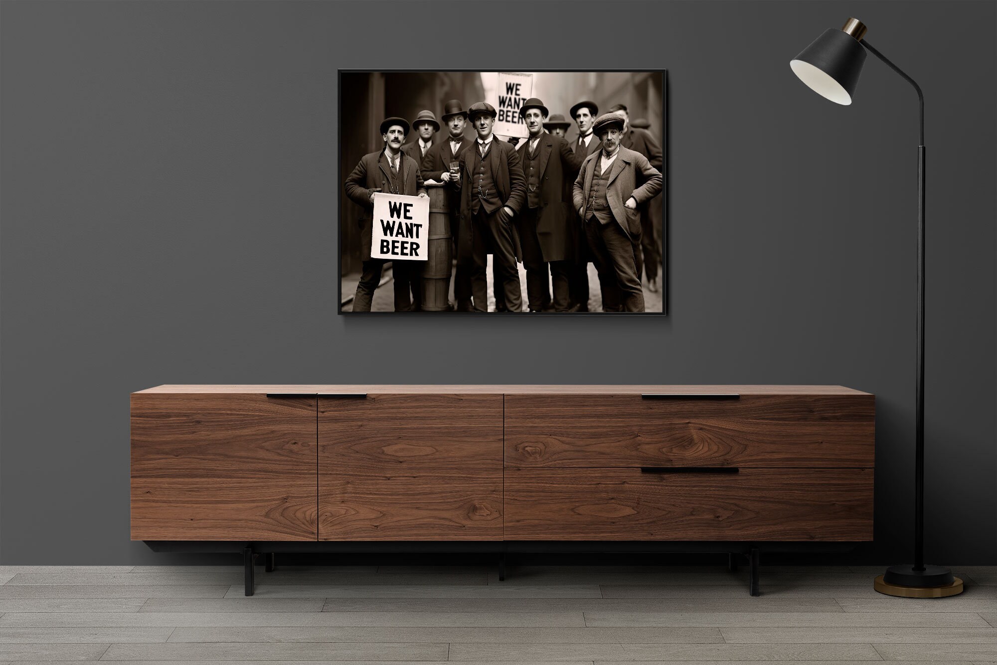 Prohibition Wall Art, Beer Protest, Vintage Wall Art, Black and White ...