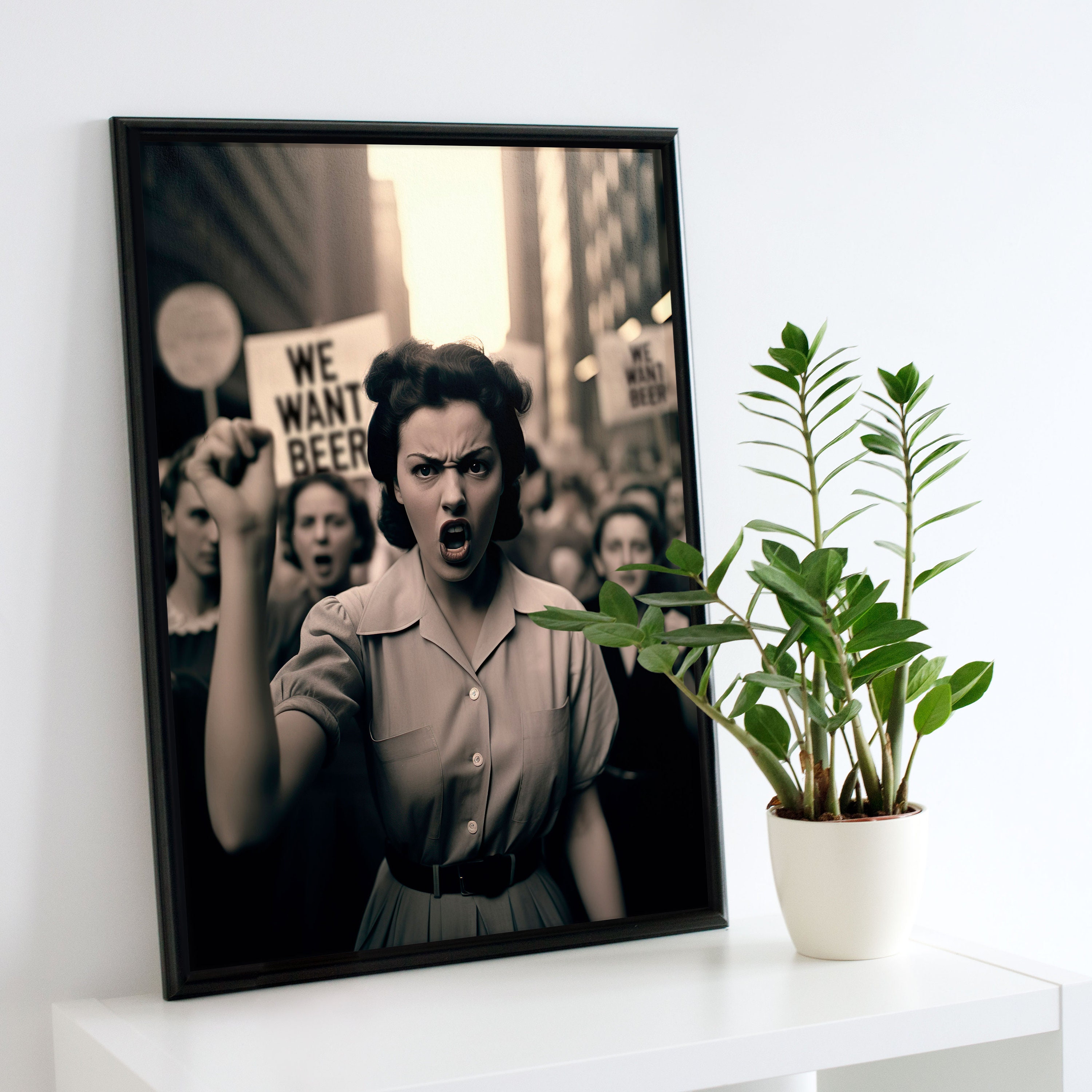 Prohibition Wall Art Beer Protest Vintage Wall Art Black - Etsy