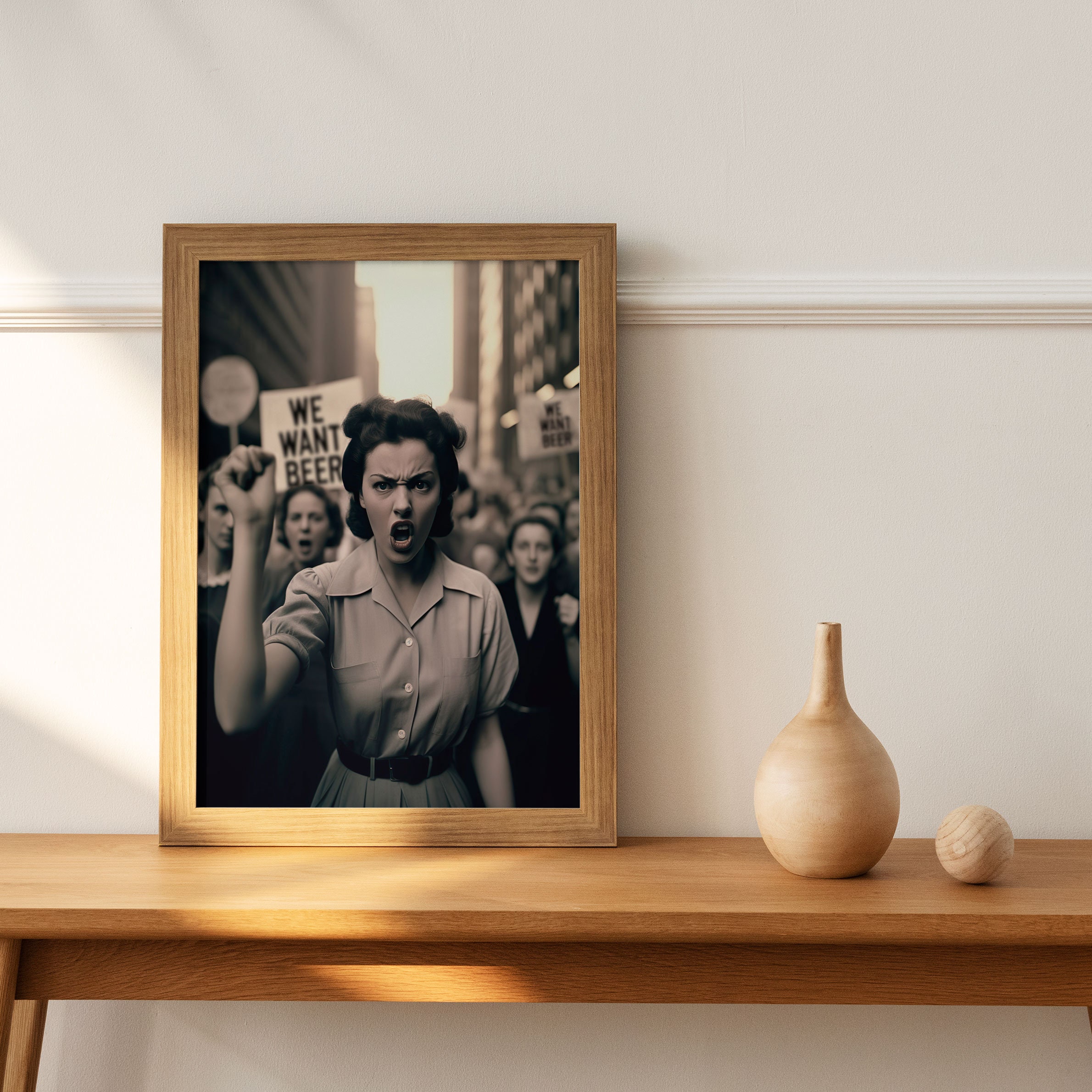 Prohibition Wall Art Beer Protest Vintage Wall Art Black - Etsy