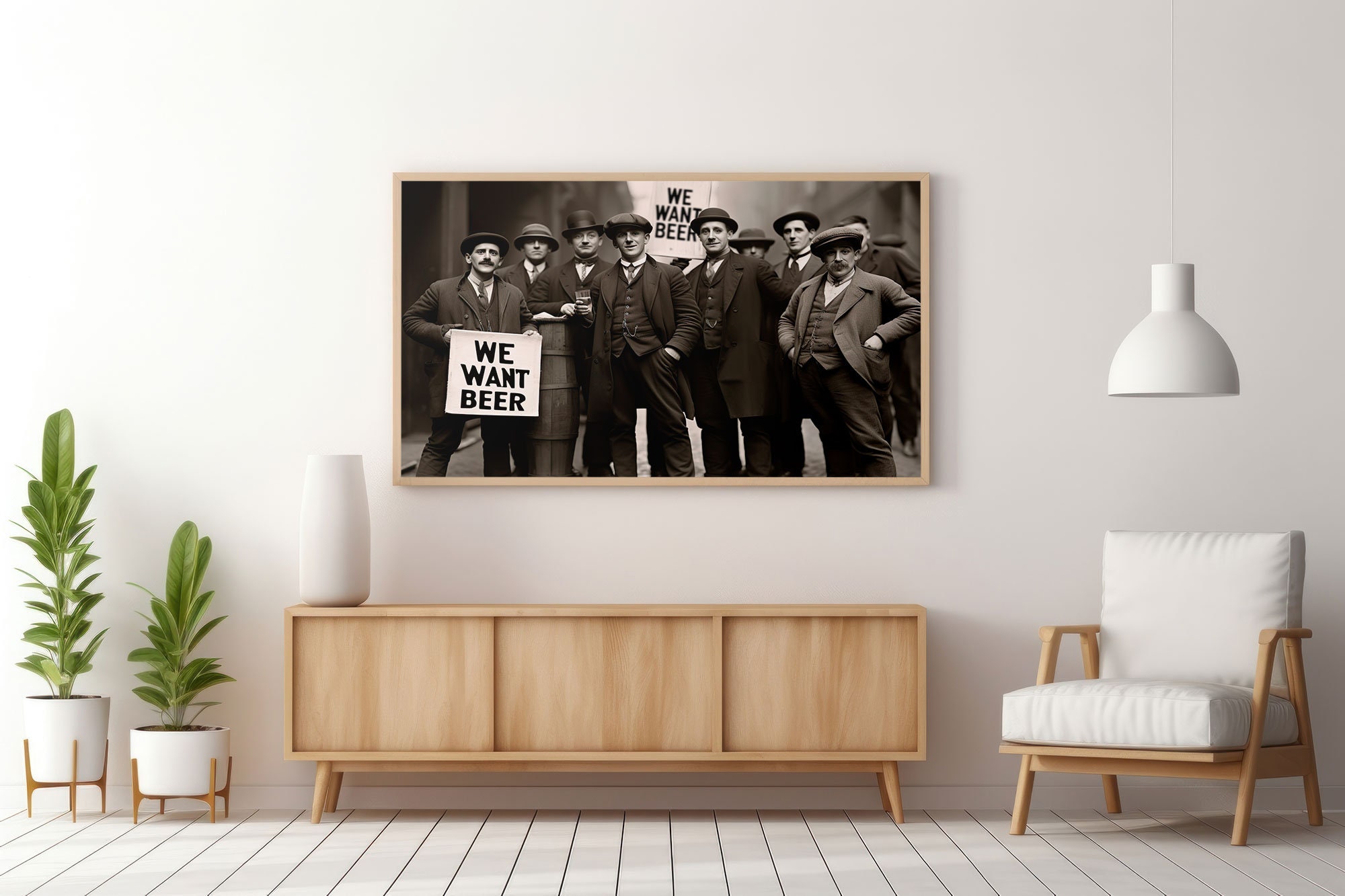 Prohibition Wall Art, Beer Protest, Vintage Wall Art, Black and White ...