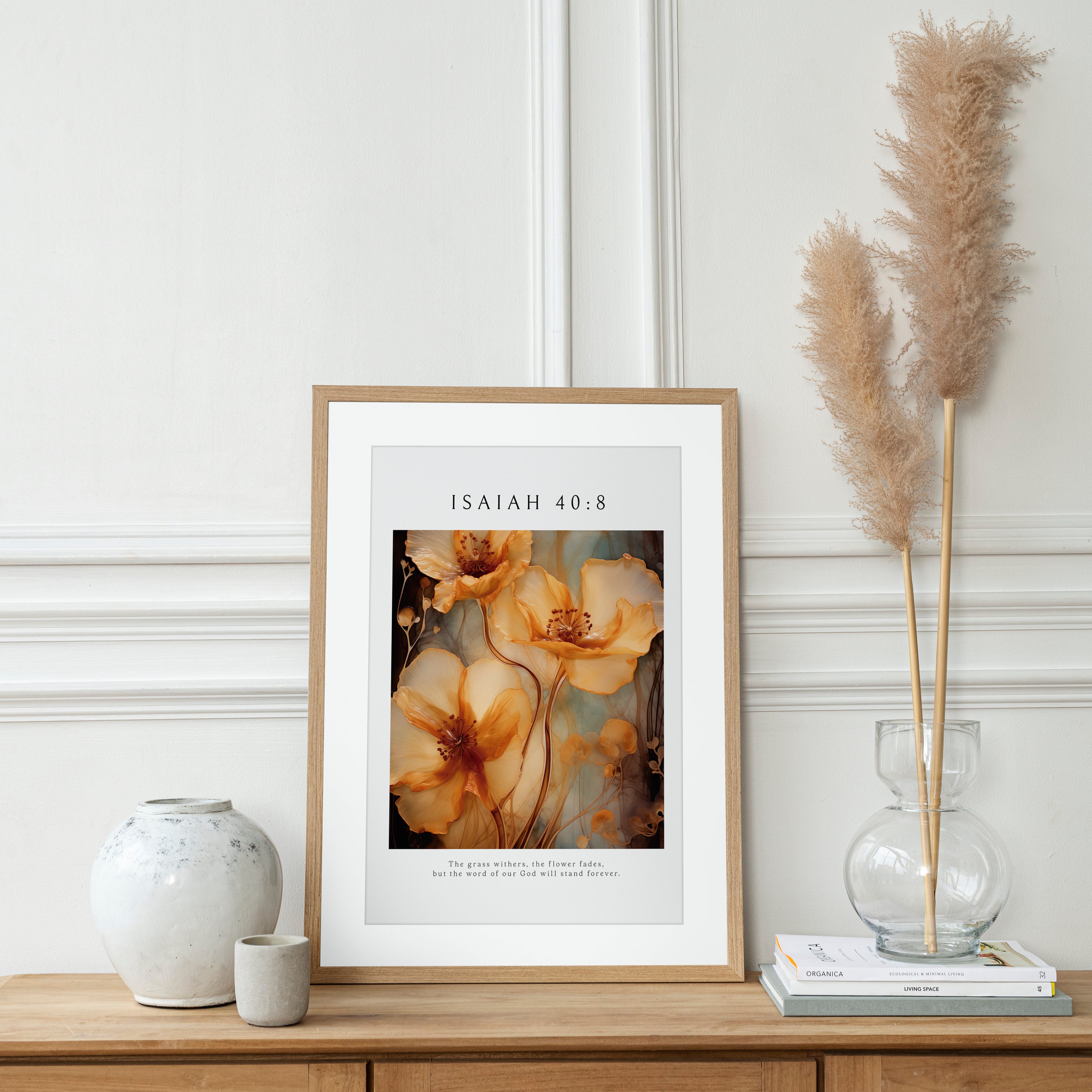 Isaiah 40 Floral Poster Digital Download Modern Scripture - Etsy
