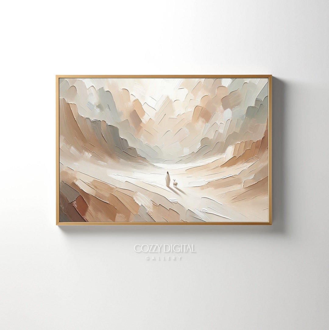 Jesus Leaves the 99, Parable of the Lost Sheep, LDS Home Decor, Bible ...