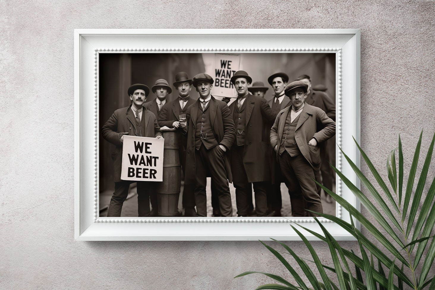 Prohibition Wall Art, Beer Protest, Vintage Wall Art, Black and White ...