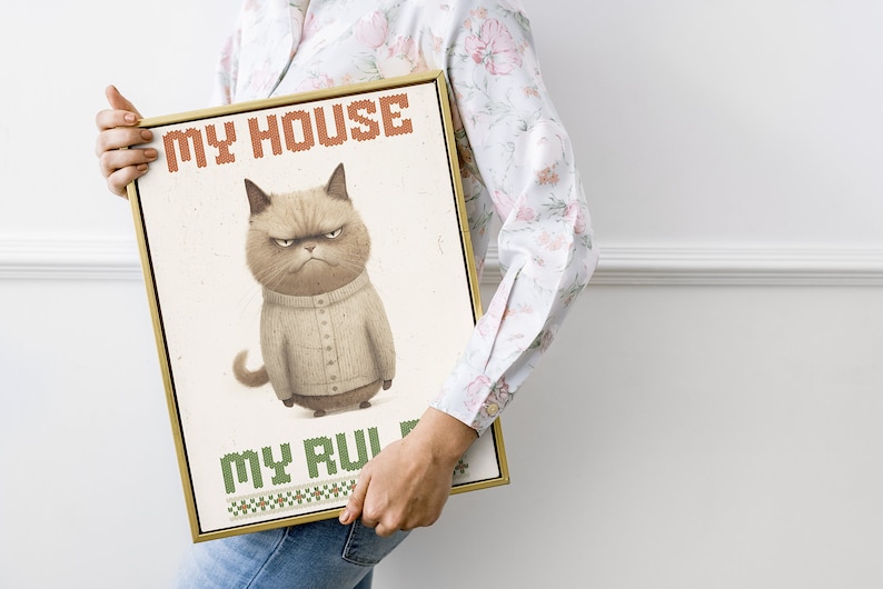 My House My Rules Poster Home Decor Girly Dorm Room Art Gift - Etsy