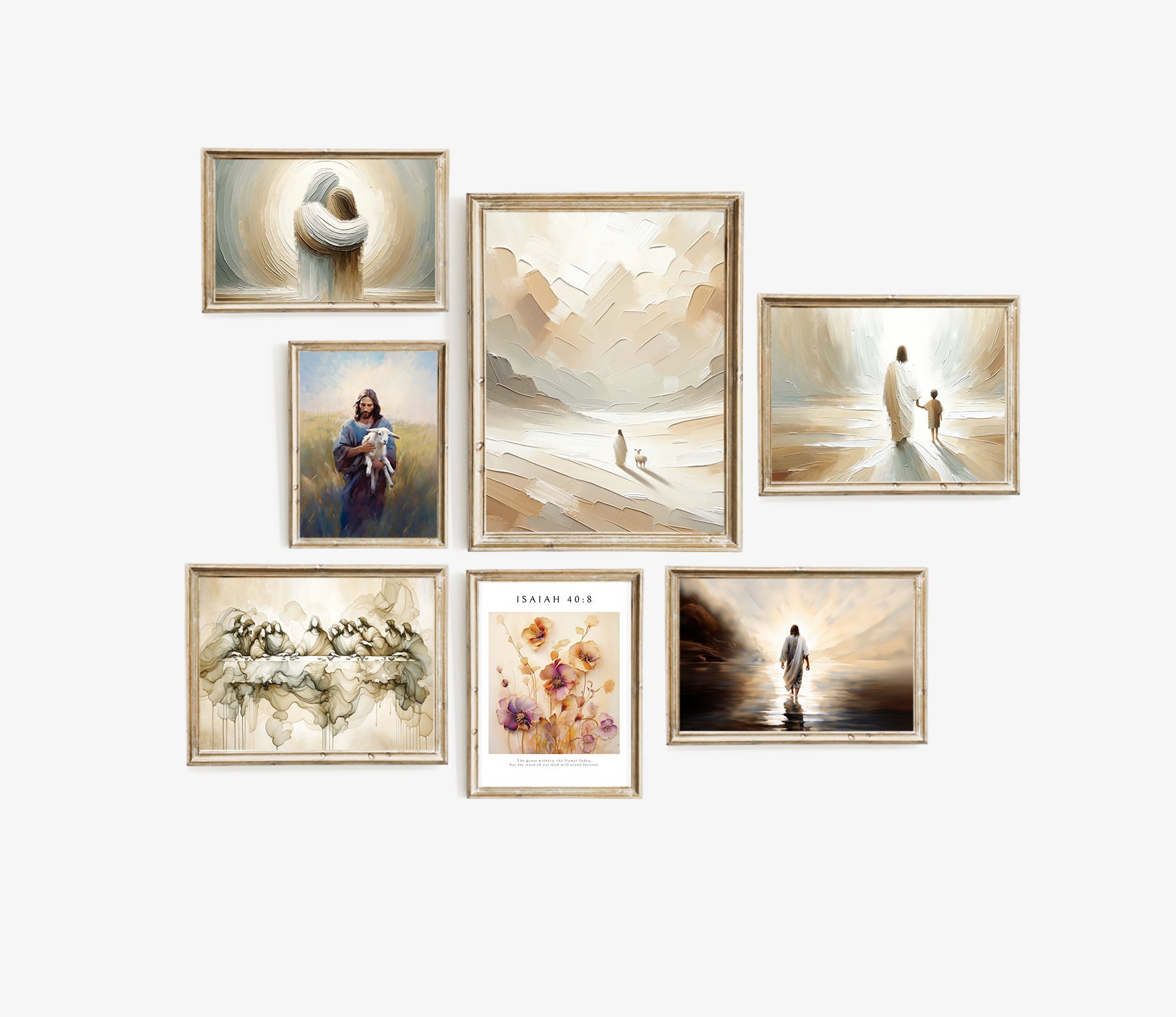 Christian Gallery Set of Seven / DIGITAL DOWNLOAD / Christian Modern ...