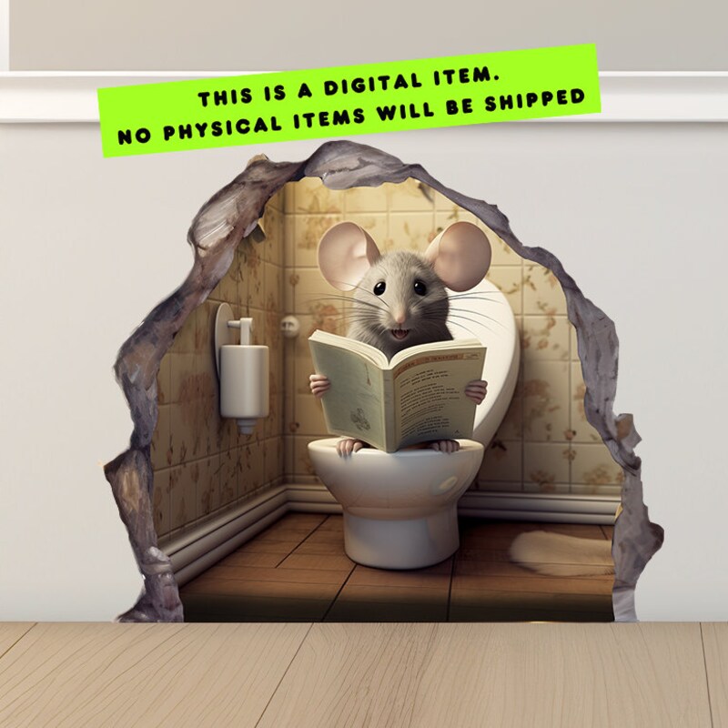 Funny Toilet Decal - Etsy