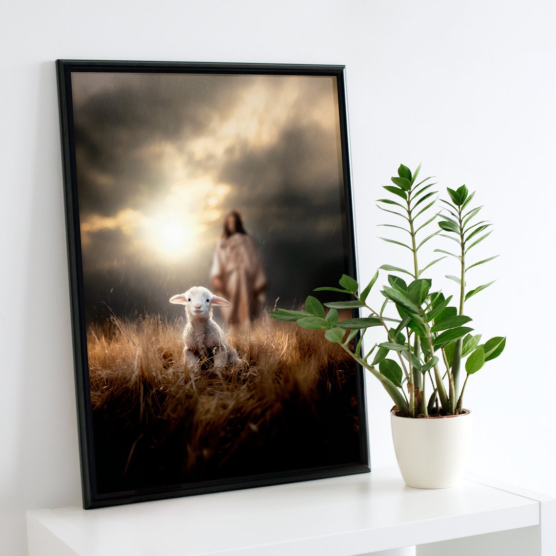 Christ Will Save the Lamb, the Good Shepherd, Bible Verse Wall Art ...