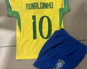 Ronaldinho Football Retro Jersey, Vintage Brazil Jersey, League Jersey ...