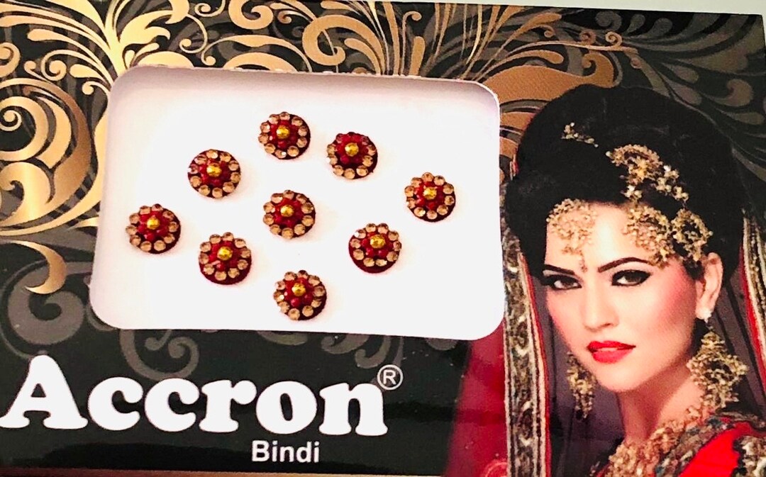 India Decorative Dot Bindi Fashion, Makeup, Stick on Tattoos, Face ...