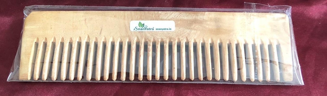 Organic Neem or Azadirachta Indica Wood Long Hair Comb - Etsy