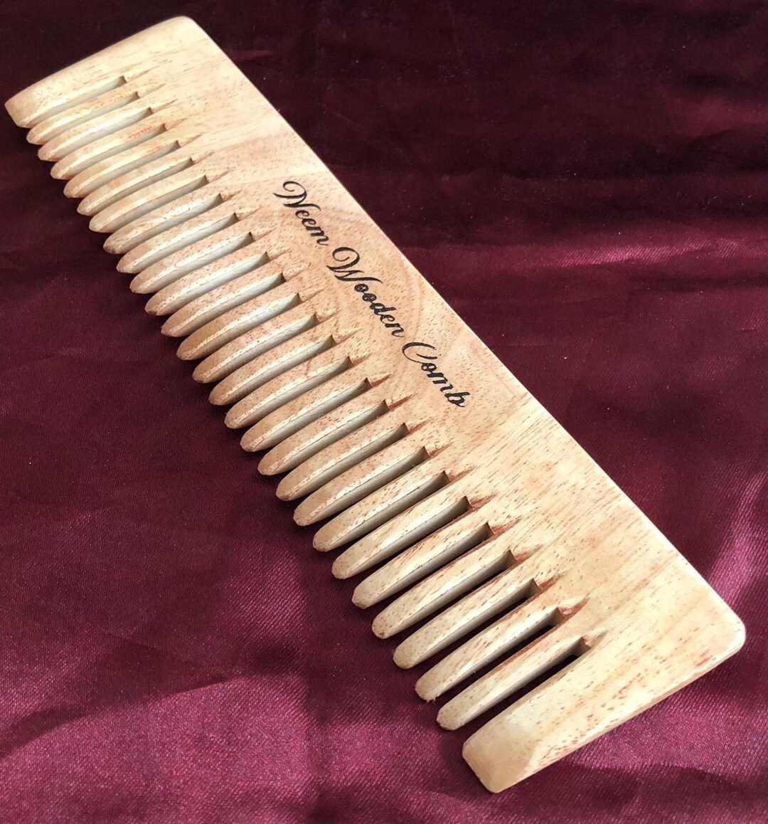 Organic Neem or Azadirachta Indica Wood Long Hair Comb - Etsy