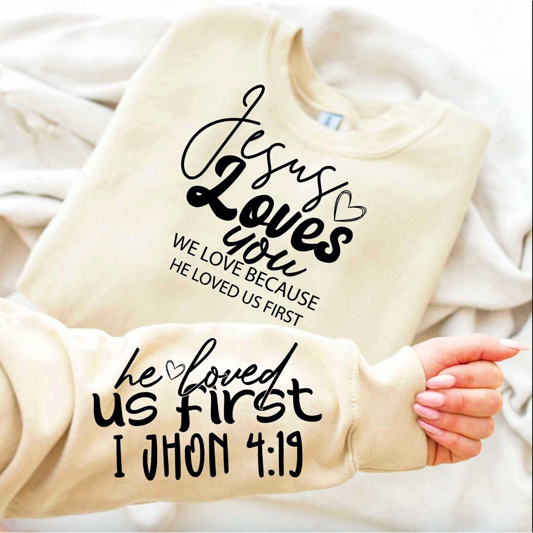 Jesus Love You Loved First Svg Png, Elegant Boho Christian Quote SVG ...