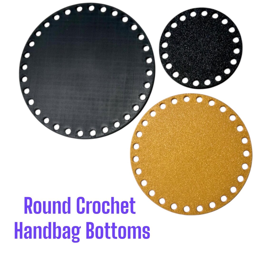 Round Crochet Handbag Bottom – 2.8mm Thick, Multiple Sizes & Colors - Etsy