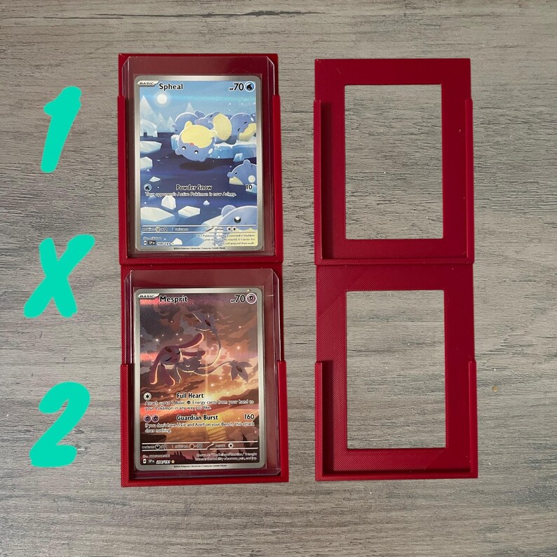 3D Printed Top Loader Card Wall Display: Vertical TCG, Sports - Etsy