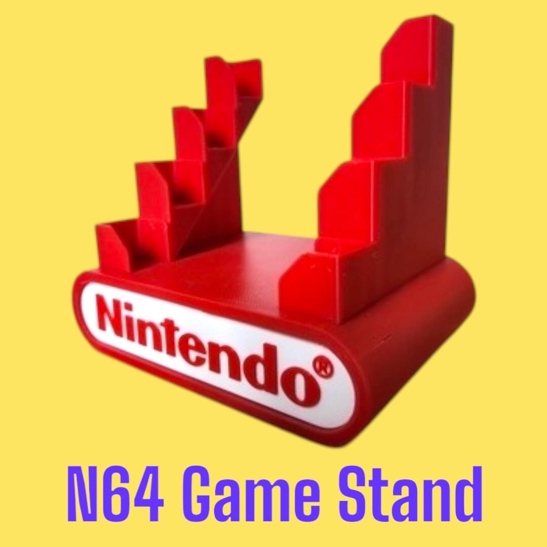 N64 Game Display Stand – Customizable Colors With Nintendo Logo - Etsy