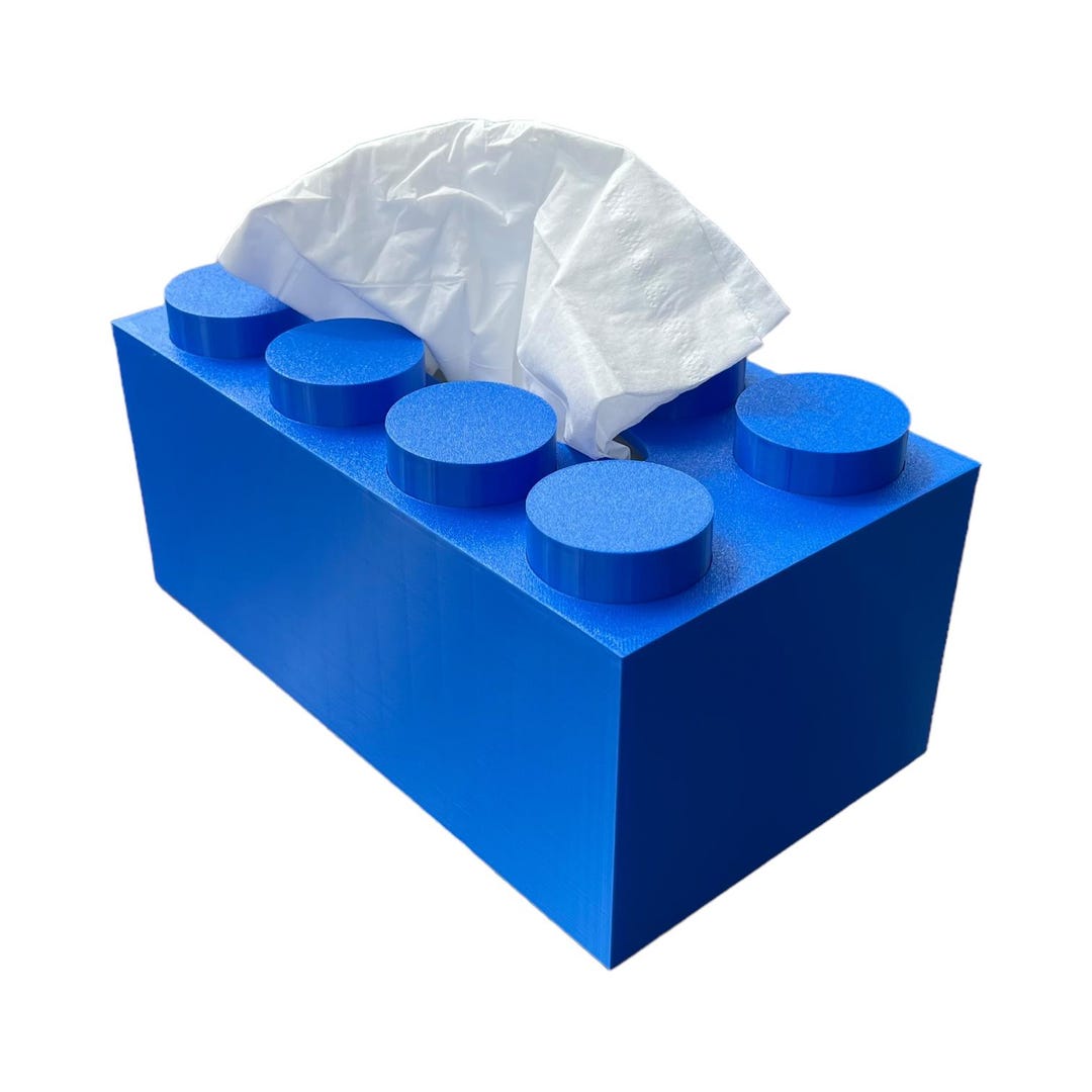 Brick Style Tissue Box – 3D Printed Lego-inspired Cover for Rectangular ...
