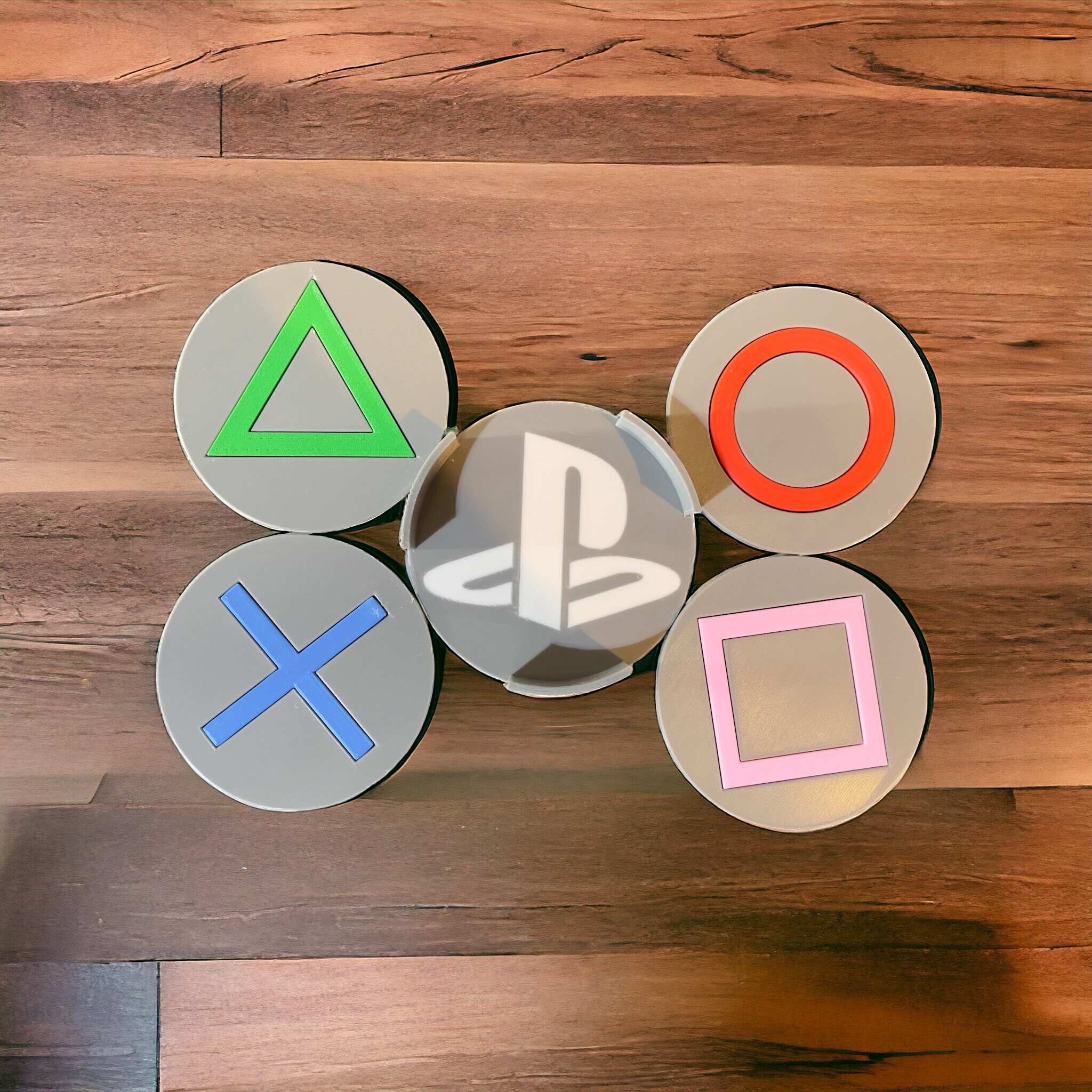 Playstation Drink Coaster Set Gaming Coasters Retro Gaming 3D Printed ...
