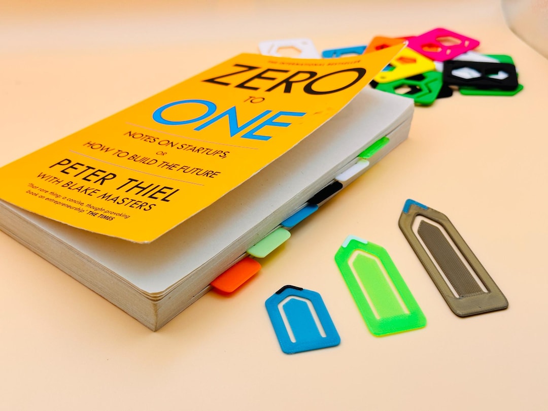 3D Printed Line Marker Set for Books – Text and Bookmark Tabs in 3 ...