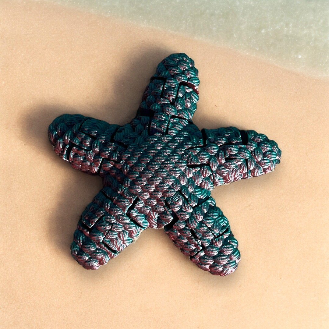 Starfish Sealife 3D Printed Articulating Fidget Toy & Collectible - Etsy